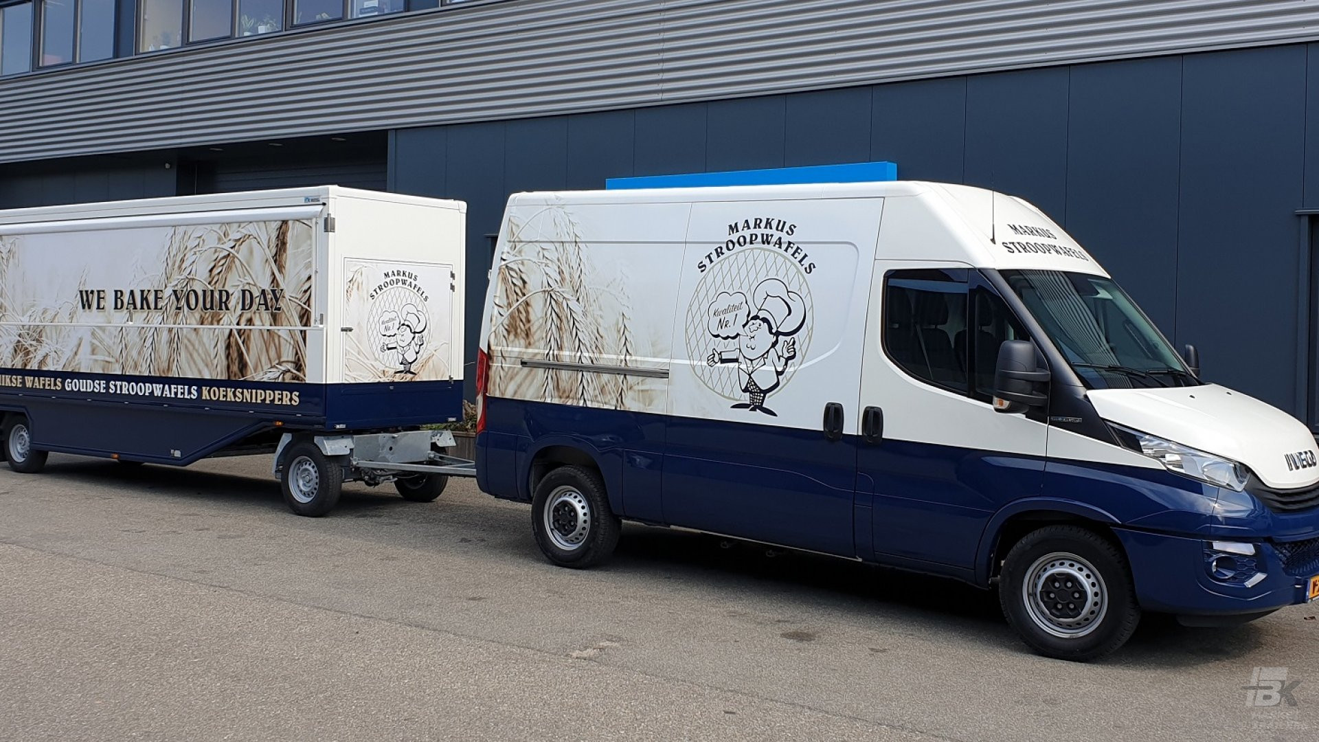Verkoopwagen voor stroopwafels | BK Market Trailers