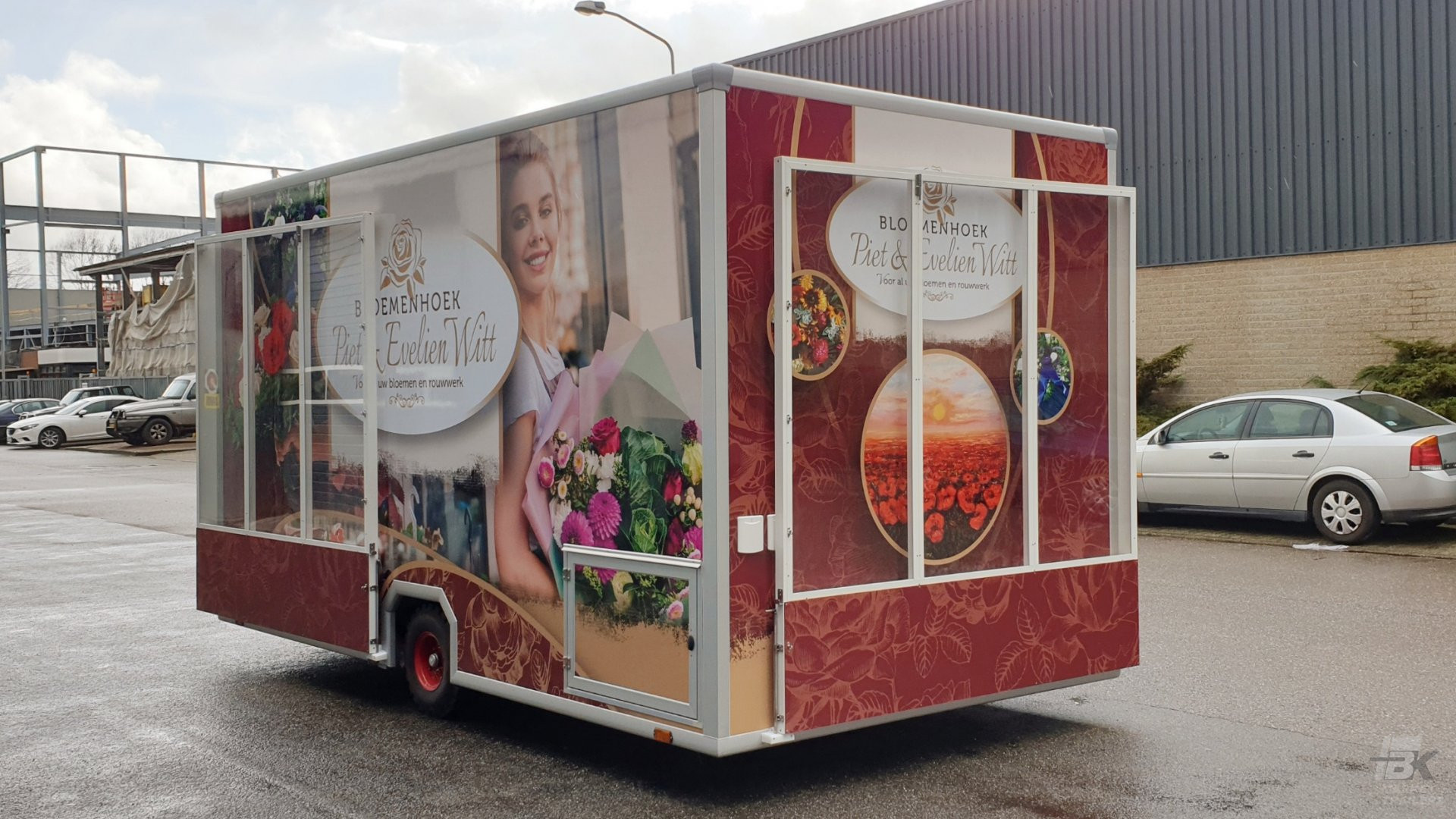 Verkoopwagen voor bloemen | BK Market Trailers